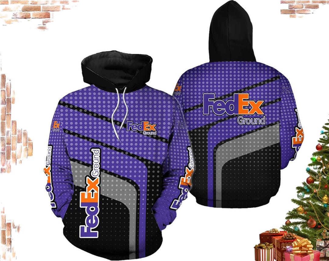 Fedex 3D Printed All Over Print 3D Hoodie Delivery Driver, Fedex Hoodie ...