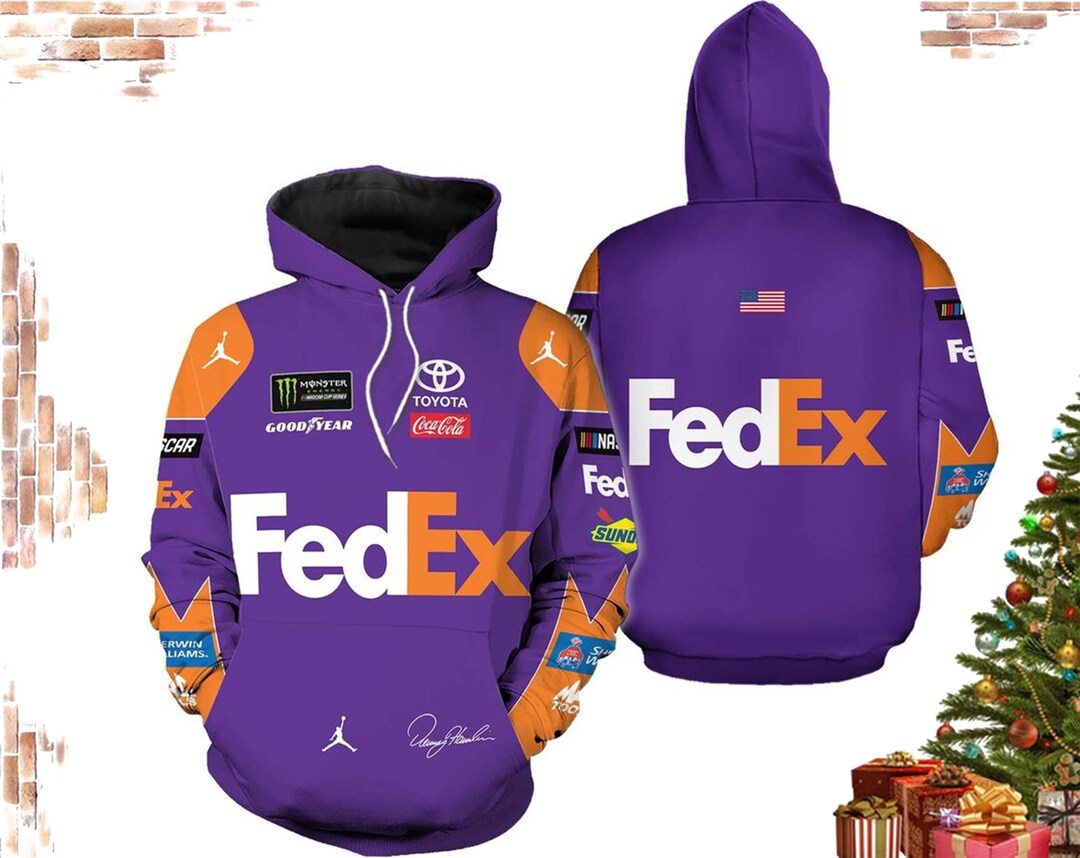 Fedex Denny Racing Uniform Clothes 3D Hoodie Delivery Driver, Fedex ...
