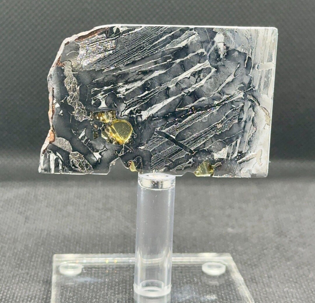 SEYMCHAN METEORITE PALLASITE Partial Slice 30,8 G - Etsy