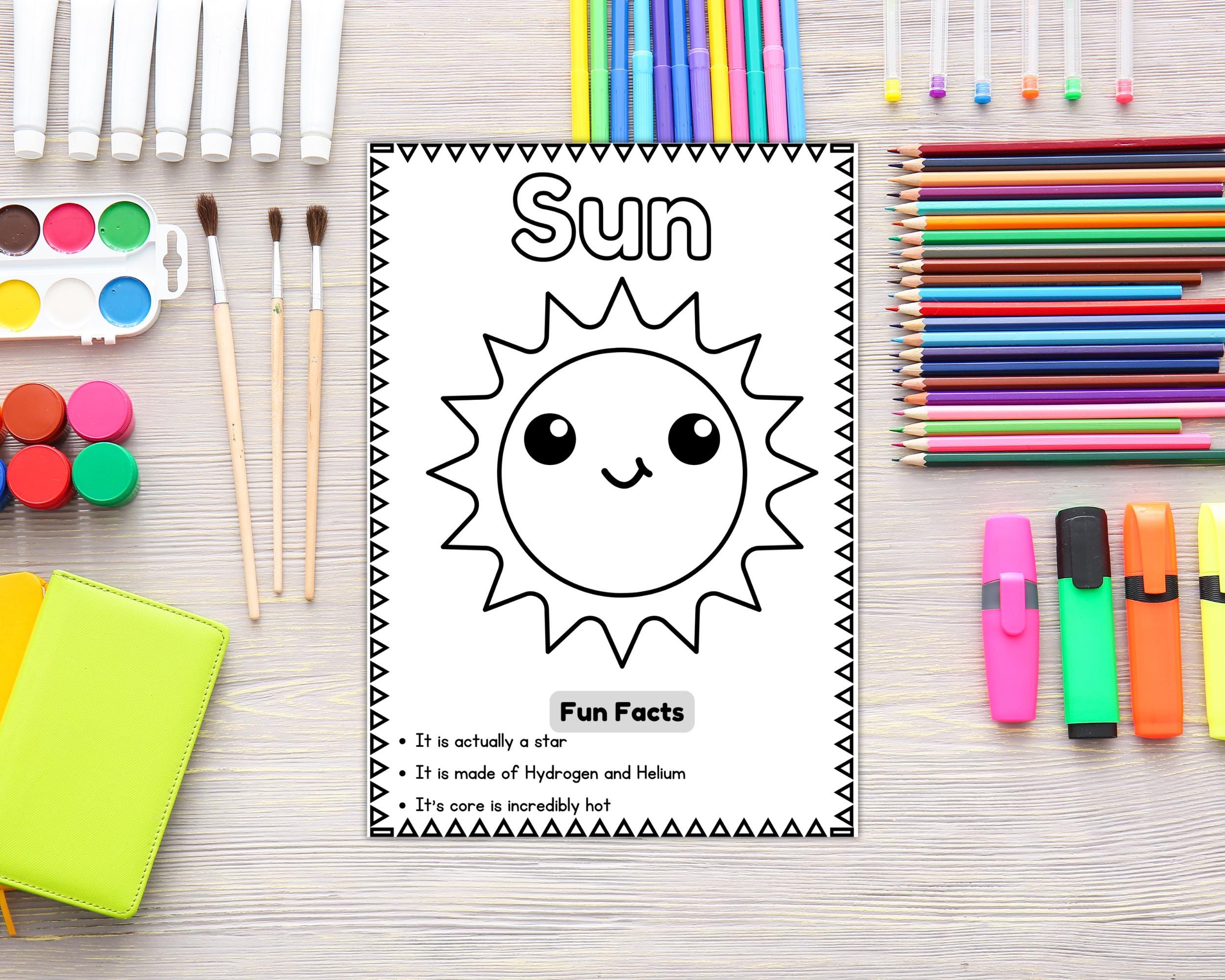 Printable Solar System Coloring Pages | Fun Facts About the Planets ...