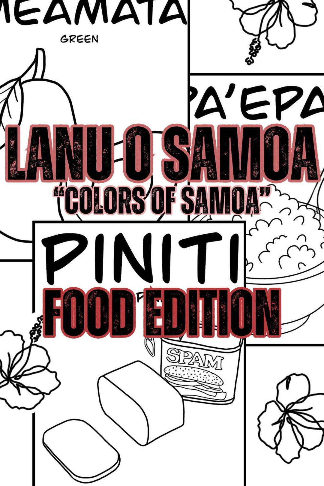 Learn Colors in Samoan | Food Edition | Printable PDF Digital Download ...