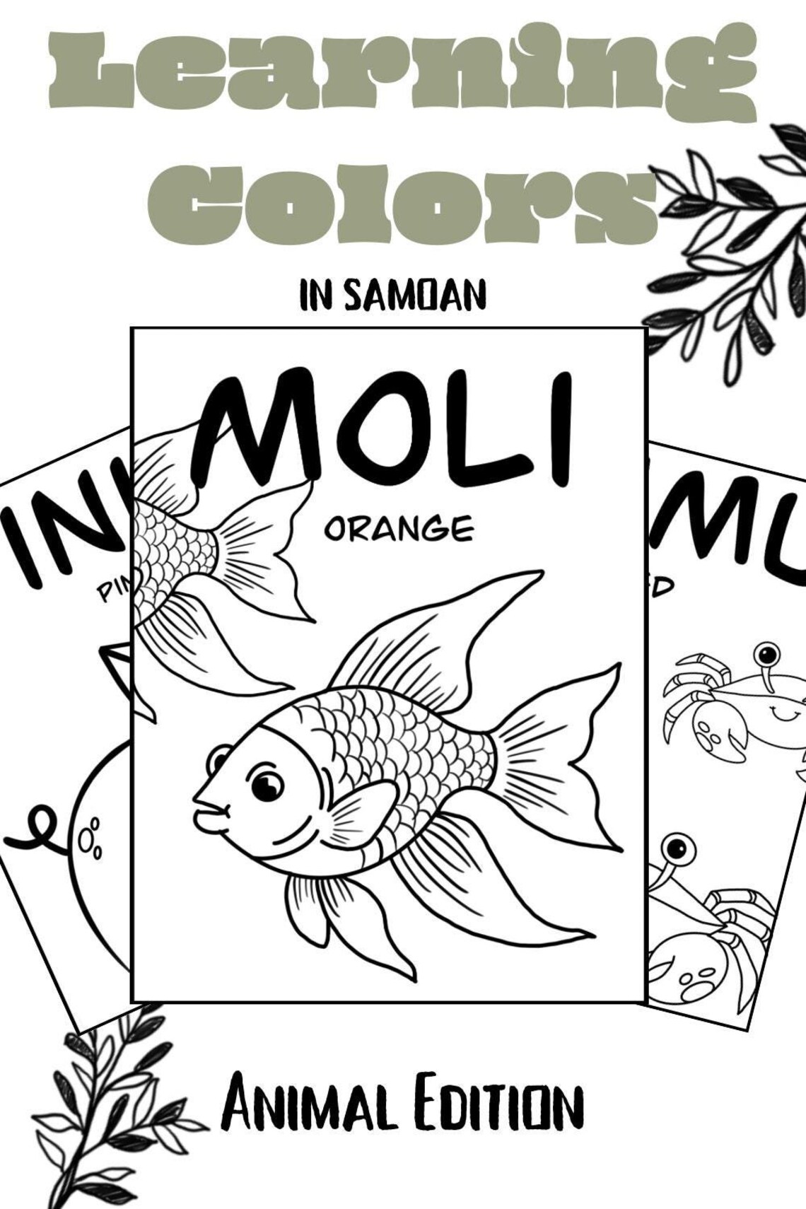 Printable Samoan Animal Coloring Pages for Kids – Learn Colors & Samoan ...