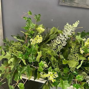 Elegant Greenery Garland With Eucalyptus Artificial Plant Decor Real ...