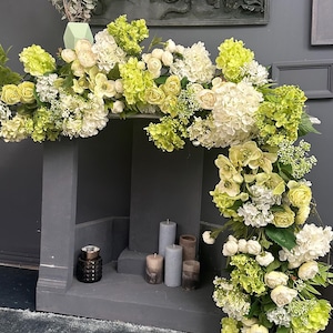 Artificial Hydrangea Long Garland 180cm – Wedding Floral Decoration for ...