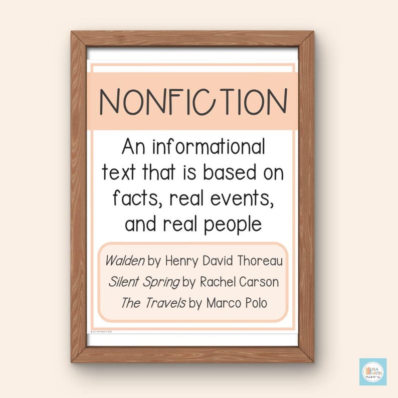 Literary Genres Posters | 19 Printable Posters for ELA Classroom - Etsy