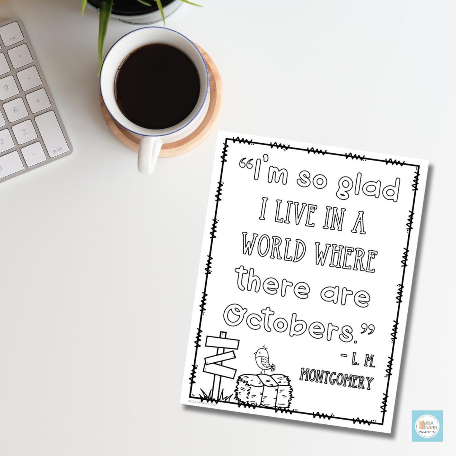 Fall Coloring Pages | Mindfulness Activity for ELA Classroom | Autumn ...