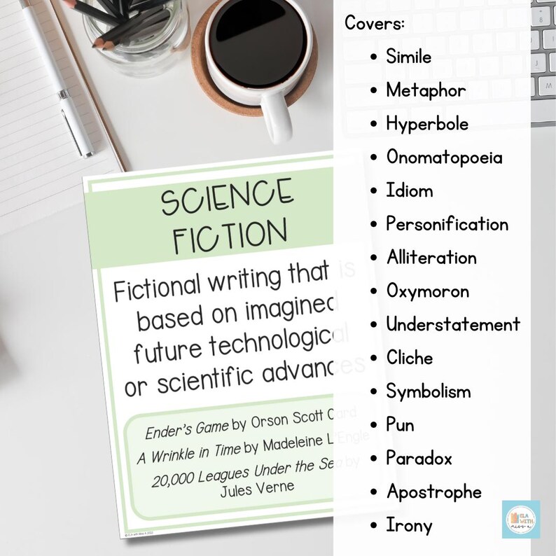 Literary Genres Posters | 19 Printable Posters for ELA Classroom - Etsy
