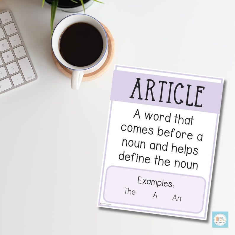 Parts of Speech Posters | 9 Printable Posters - Etsy