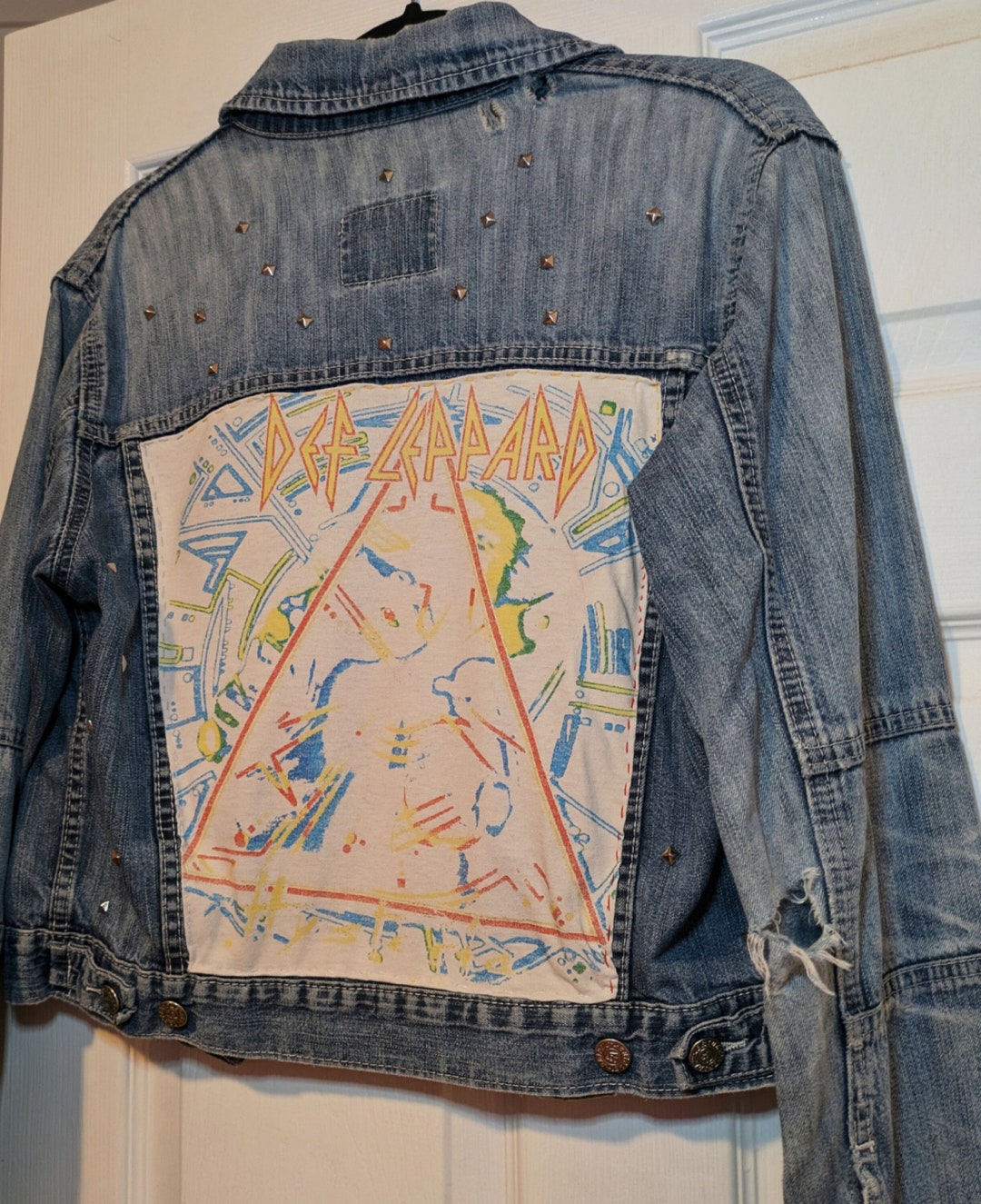 Def Leppard Jeans Jacket Hard Rock - Etsy