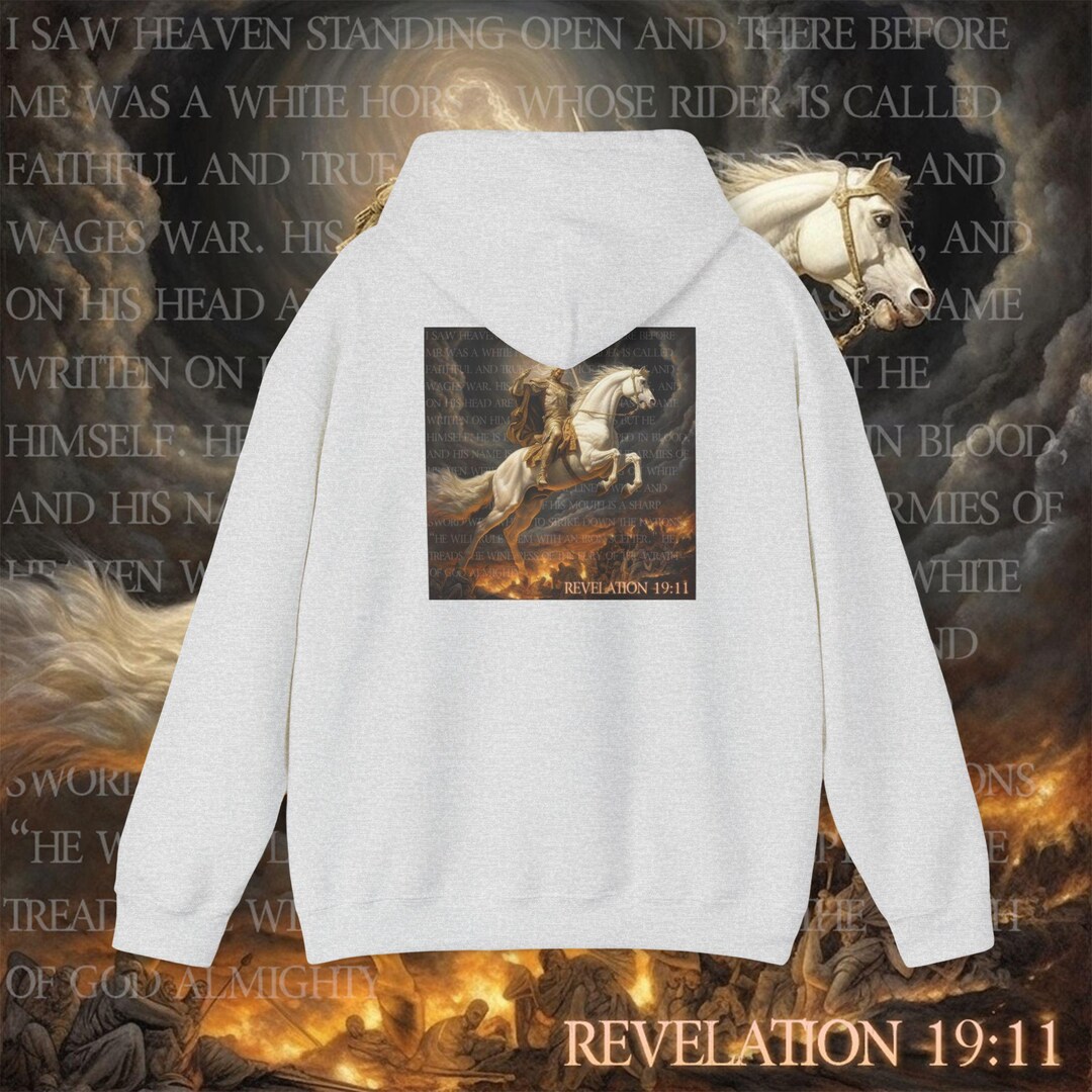 Christian Hoodie Revelation 19:11 - Etsy