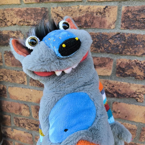 Wolf Plush Puppet - Etsy