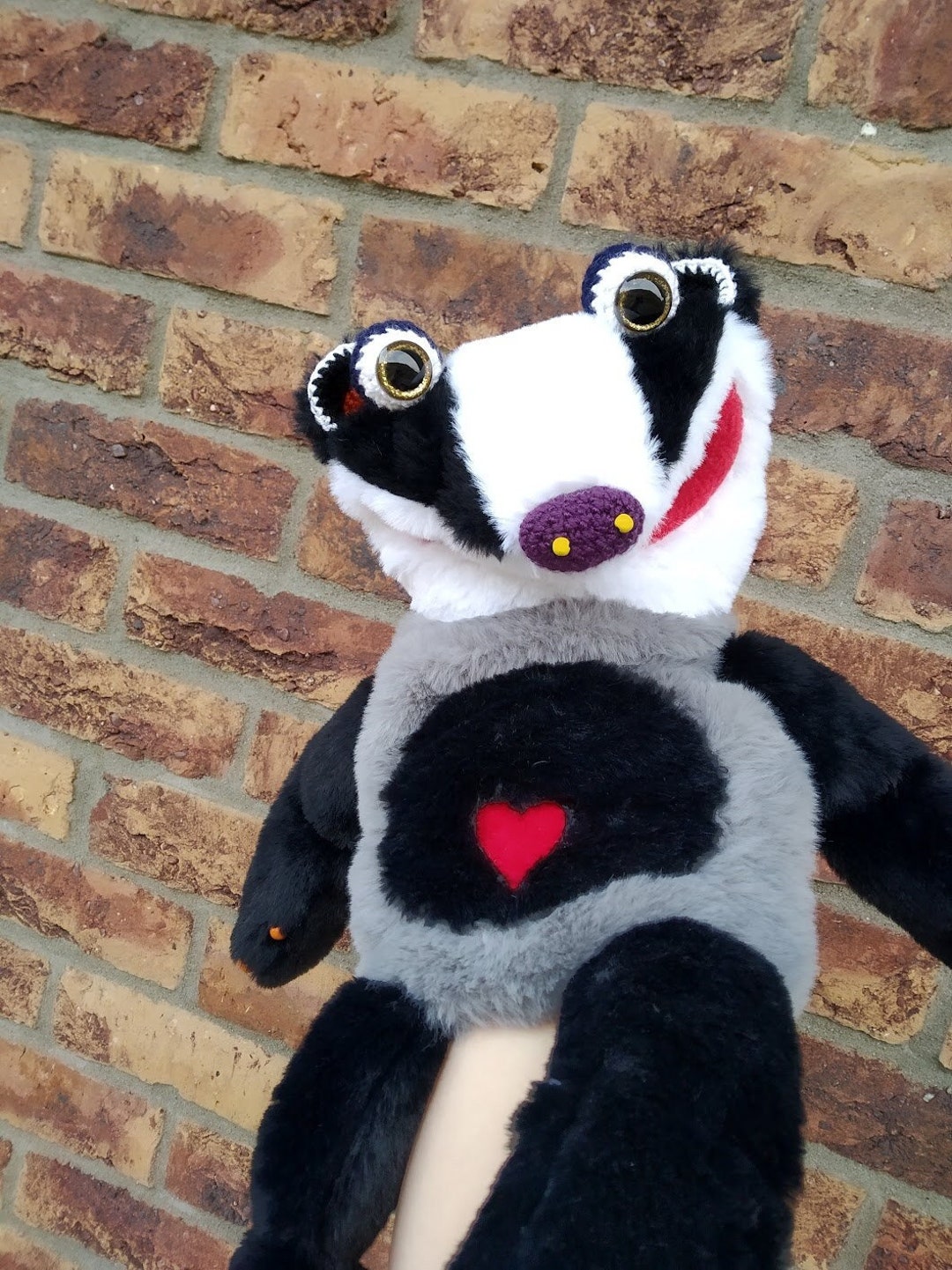 Badger Full Body Hand Puppet - Etsy