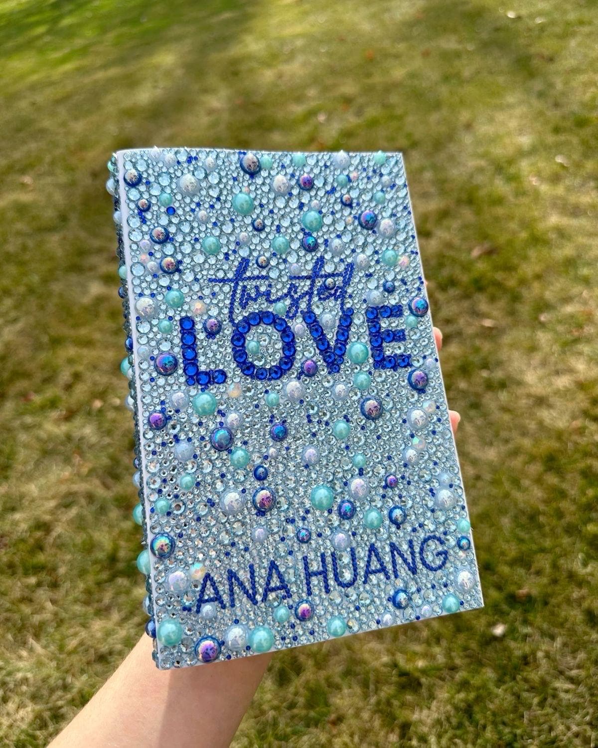 Twisted Series Bedazzled Books Custom Sprayed Edges Gems Embellished ...