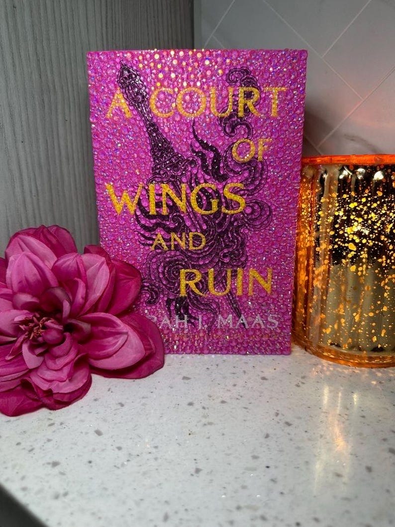 ACOTAR Bedazzled Book Series | Custom Sprayed Edges | Gems Embellished ...