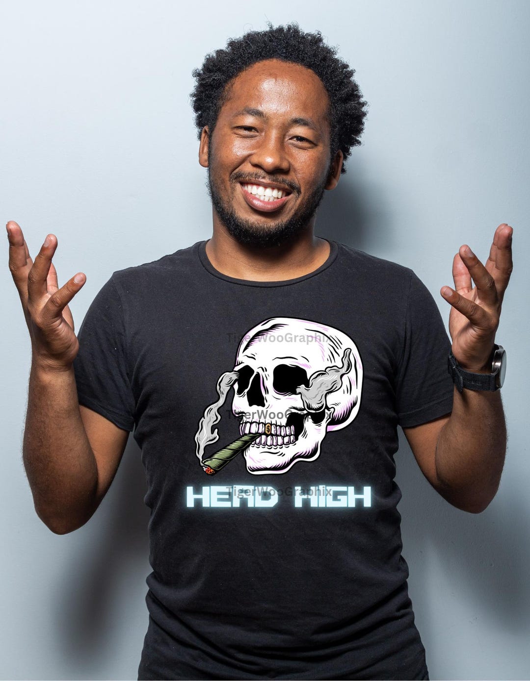 Head High Smokin Skull PNG Digital Download File PNG Digital Download ...