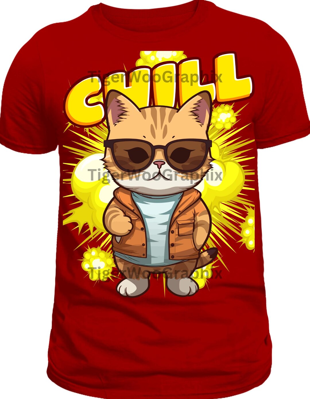 Chill Cat Daddy PNG Digital Download File | PNG Digital Download File ...