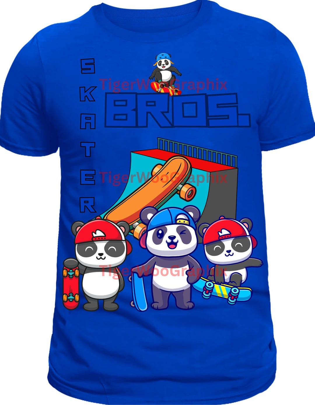 Panda Skater Bros. PNG Digital Download File | PNG Digital Download ...