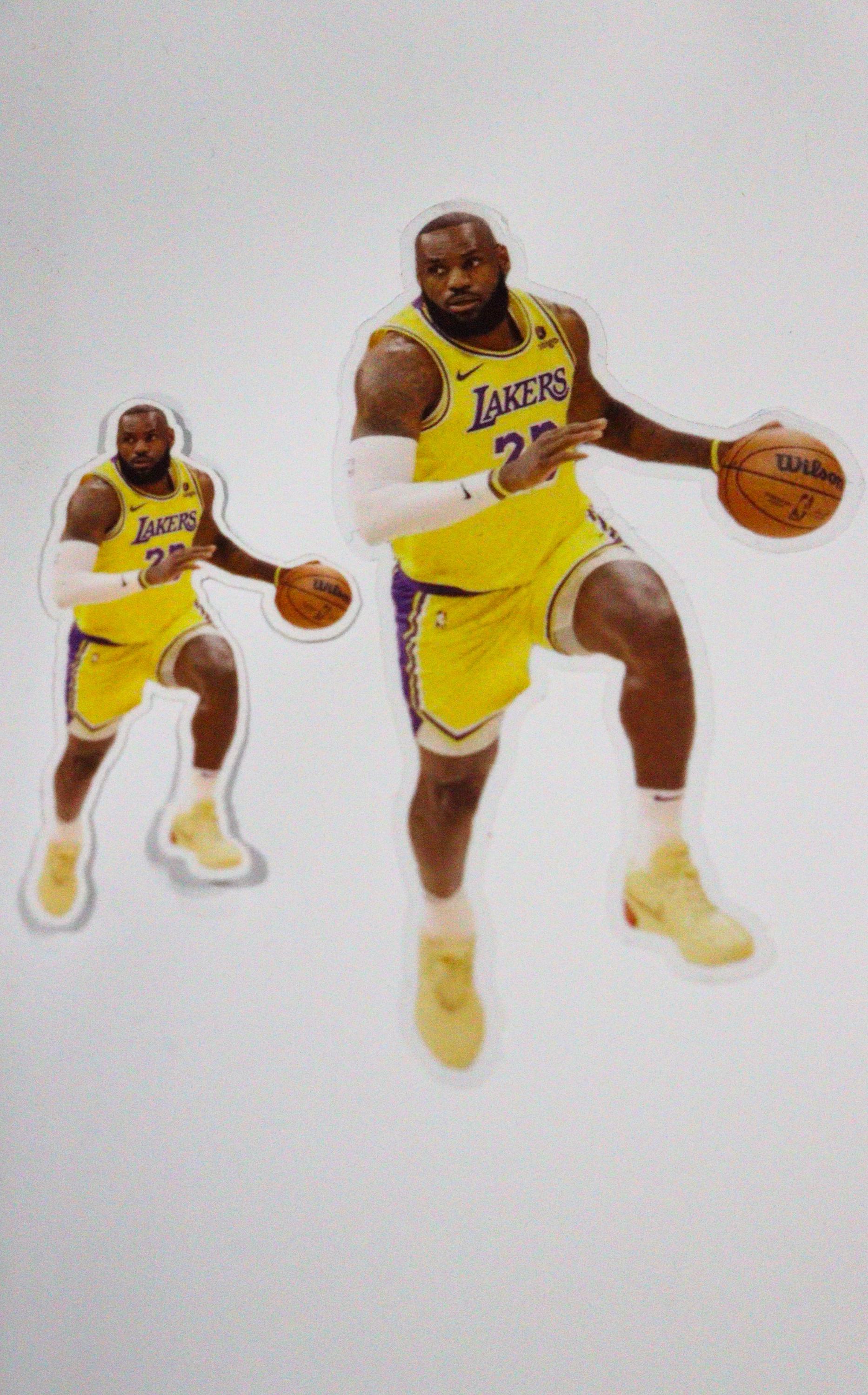 LEBRON JAMES Premium Transparent Vinyl Sticker Easy to Apply for ...
