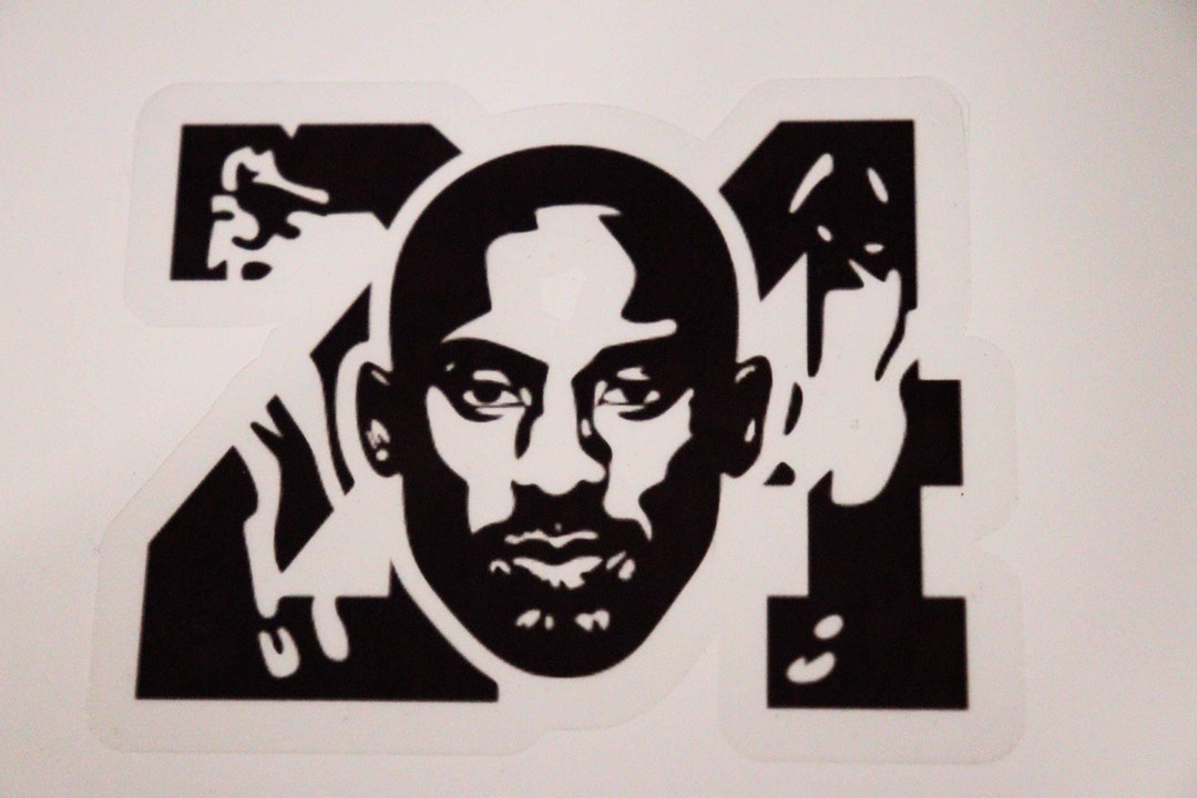 Kobe Bryant Premium Transparent Vinyl Sticker Easy to Apply for Laptops ...