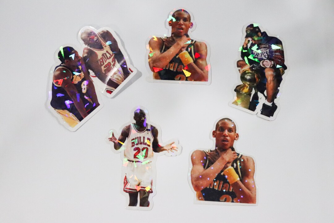 ICONIC NBA MOMENTS - Pack of 5 - Premium Holographic Transparent/white ...