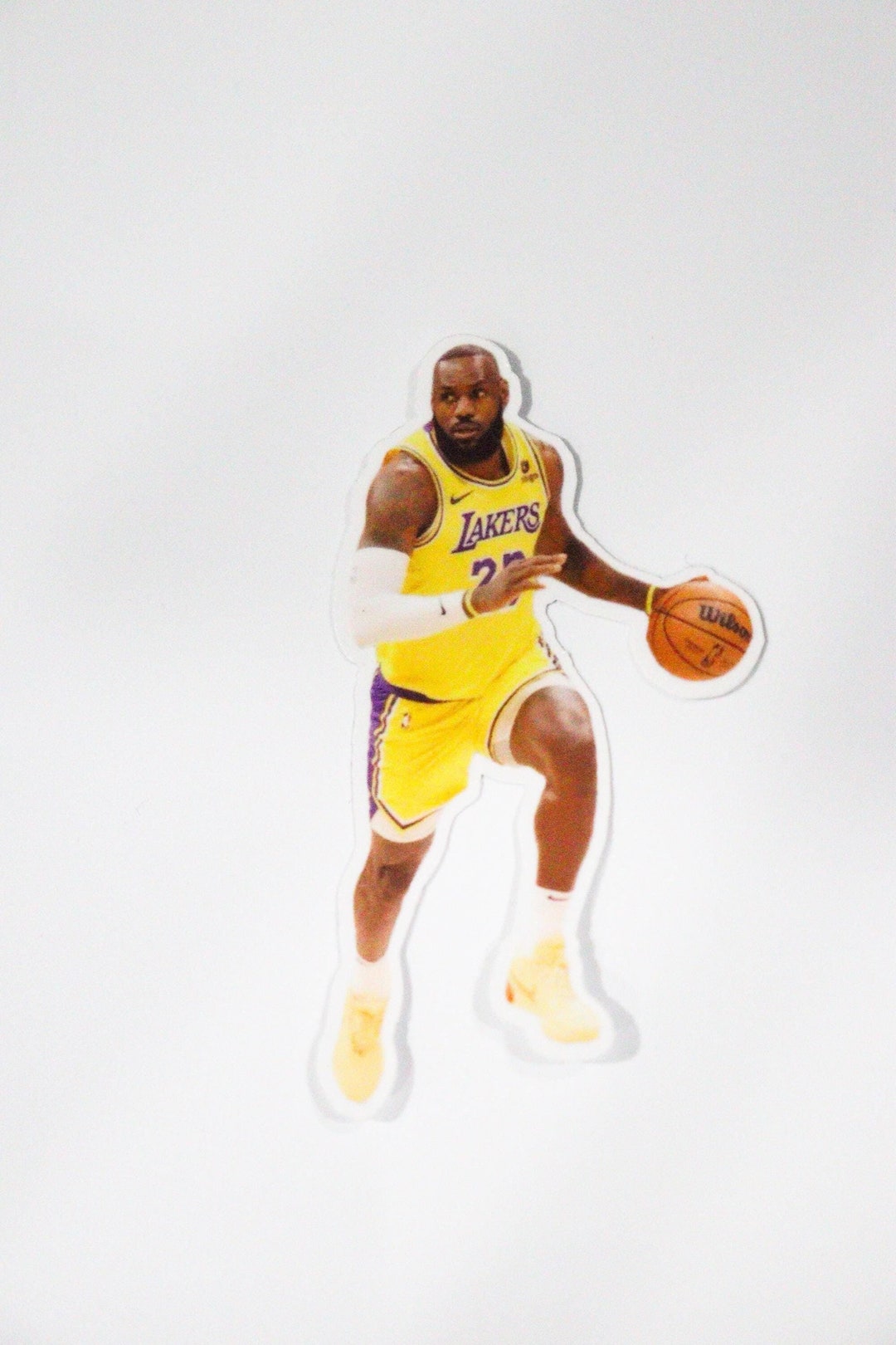 LEBRON JAMES - Premium Transparent Vinyl Sticker – Easy to Apply – for ...
