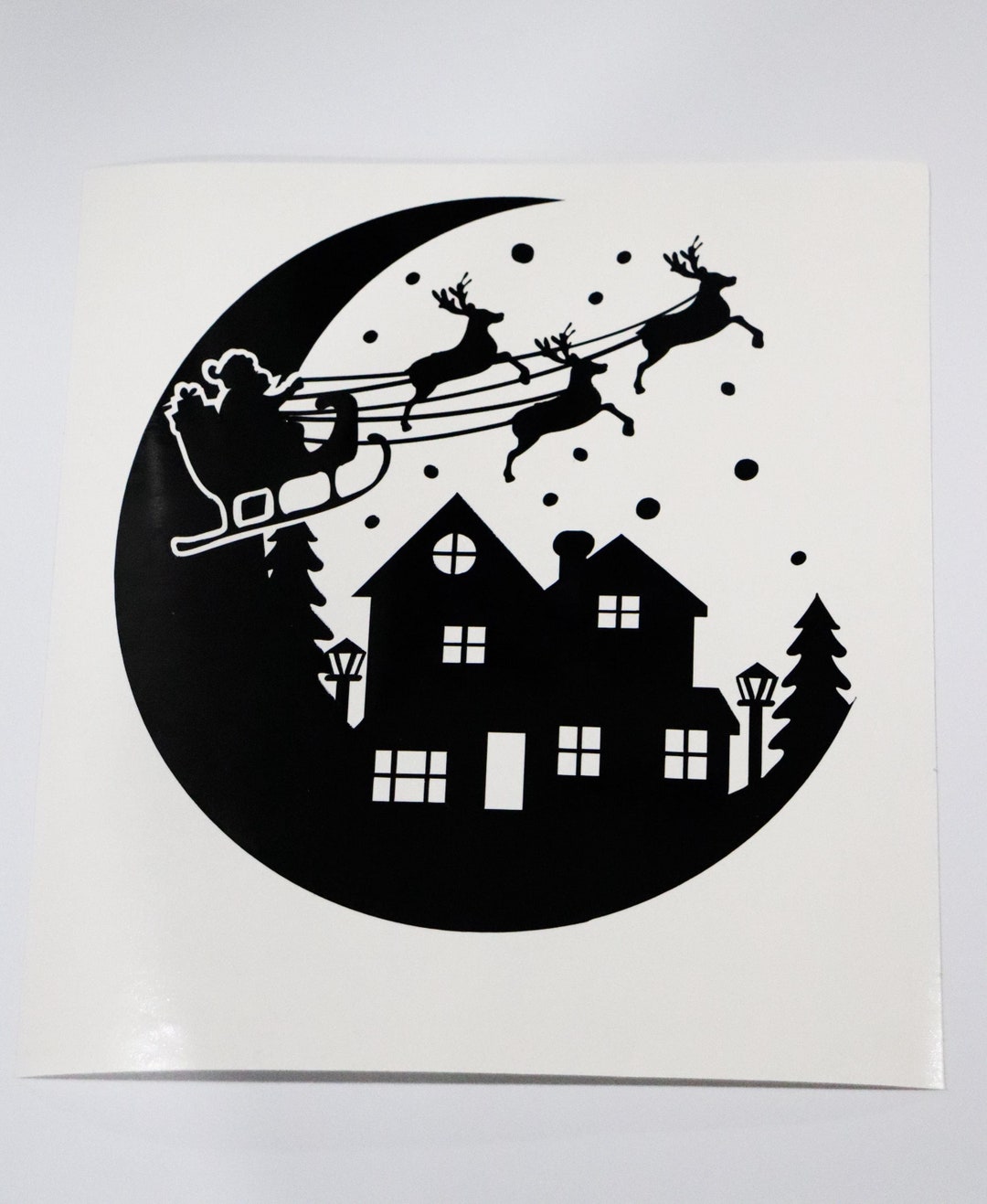 Christmas (santa) Decal - Premium Vinyl Decal - Easy to Apply - for ...