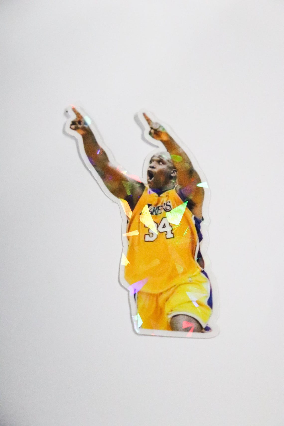 KOBE & SHAQ - Premium Holographic Transparent/white Sticker – Easy to ...