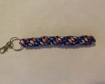 Red, White, and Blue With Red Tassel Keychain - Etsy