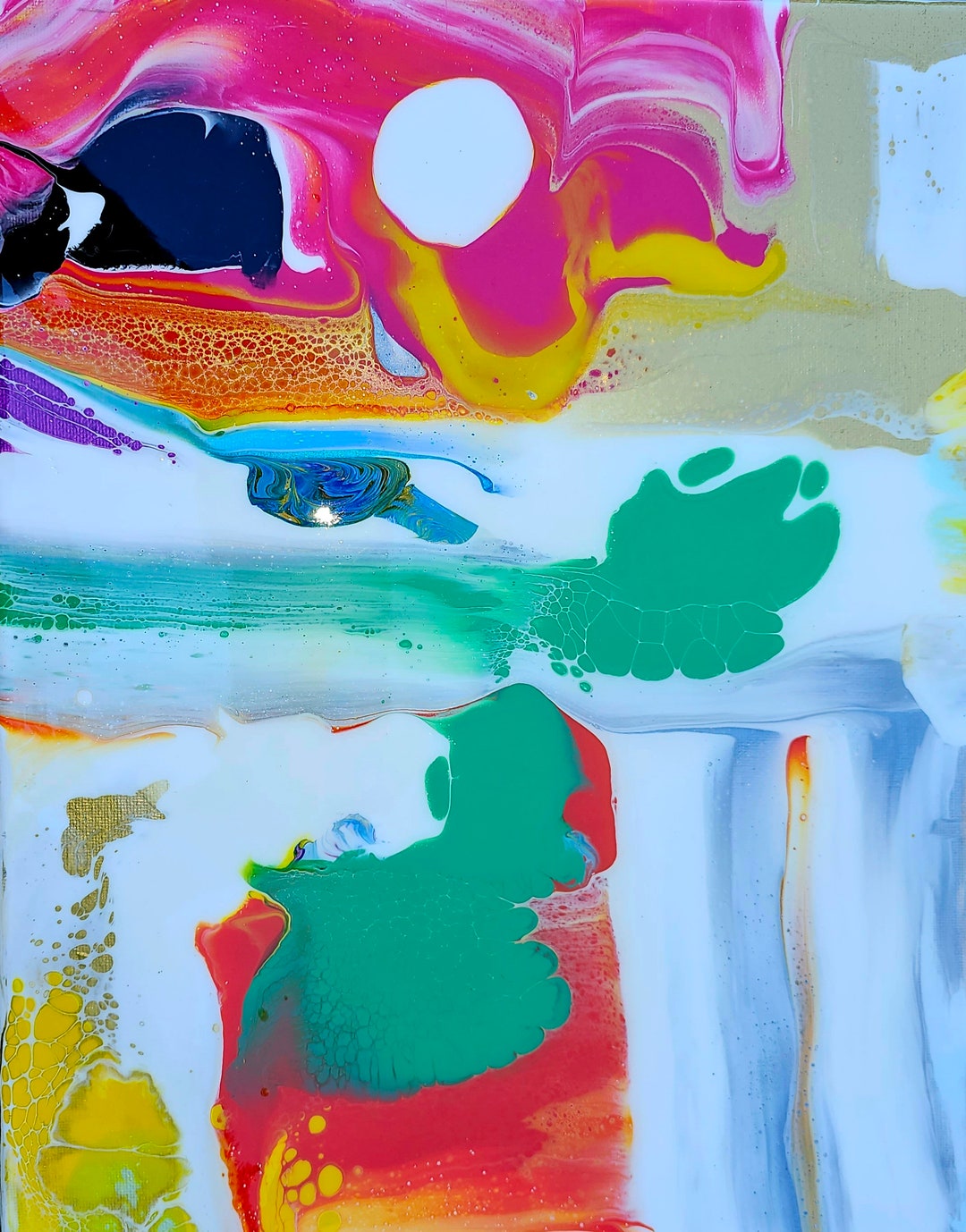 Flow Art, Beautiful, Abstract Painting, Colorful Painting, Wall Decor ...