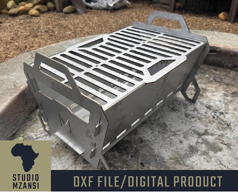 Plasma Cut BBQ Grill, Firepit, DXF Files - Etsy