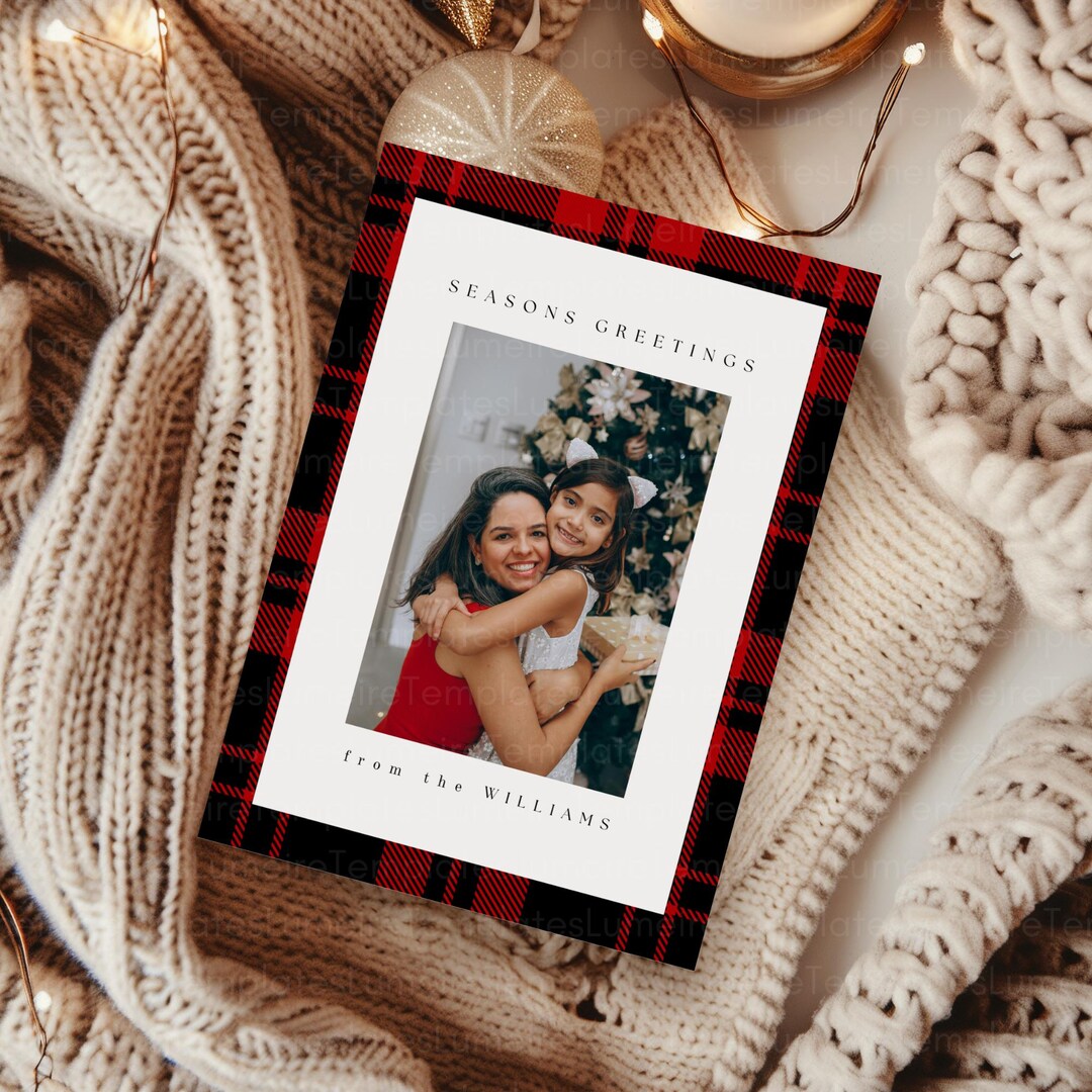 Editable Holiday Cards 2024 Holiday Photo Cards, Printable Holiday ...