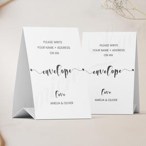 Write Your Address Envelope Sign Template, Minimalist Address the ...