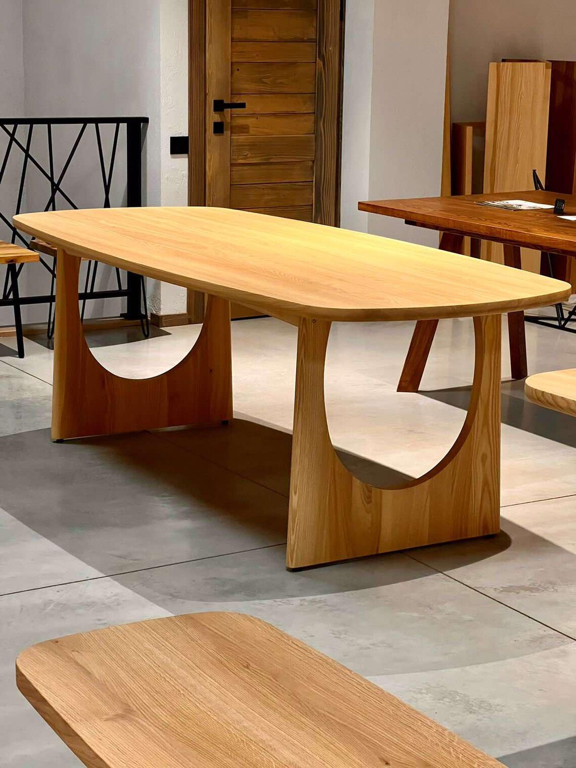 Modern Ash Dining Table, Large Table, Natural Wood, Ash Kitchen Table ...