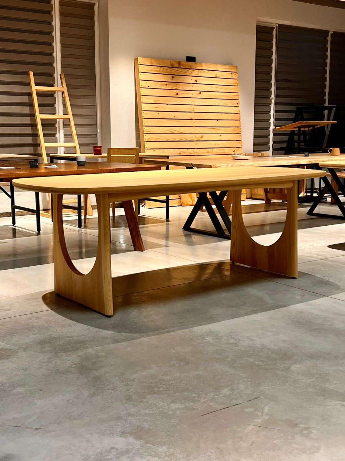 Modern Ash Dining Table, Large Table, Natural Wood, Ash Kitchen Table ...