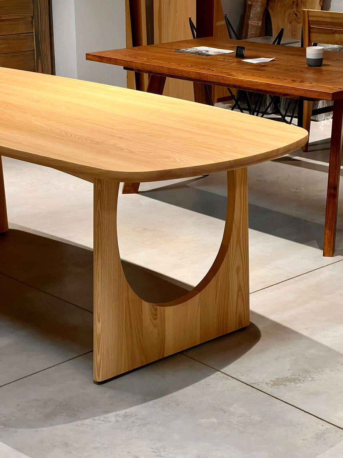 Modern Ash Dining Table, Large Table, Natural Wood, Ash Kitchen Table ...