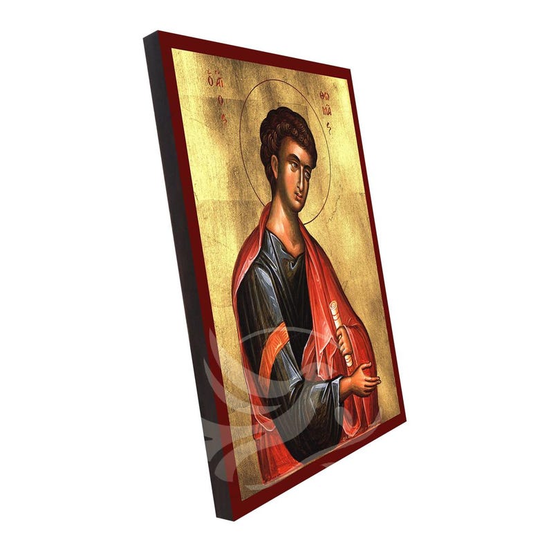 Saint Thomas the Apostle Icon, Handmade Greek Icon of Saint Thomas ...