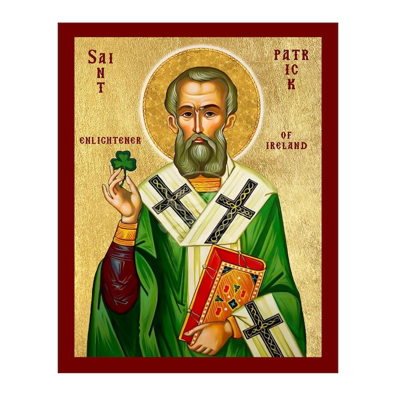 Saint Patrick Icon - Etsy