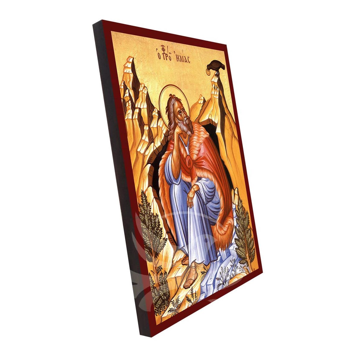 Prophet Elijah Icon, Handmade Greek Icon of Prophet Elijah, Byzantine ...