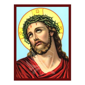 Jesus Christ the Bridegroom Icon, Handmade Greek Orthodox Icon of Jesus ...