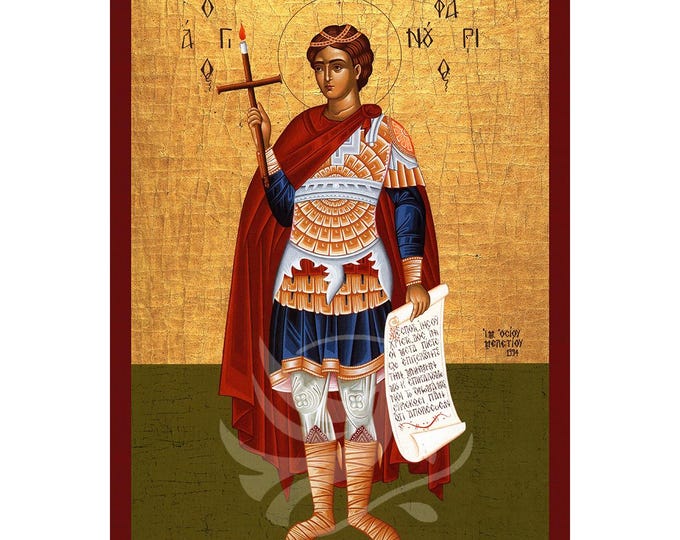 Agios Fanourios Vintage Icon, Saint Fanourios Icon, St. Phanourios Icon ...