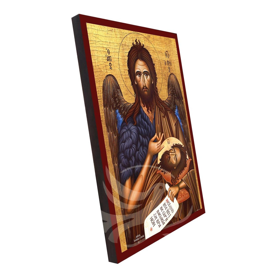John the Baptist Icon, Handmade Byzantine Icon of Saint John the ...