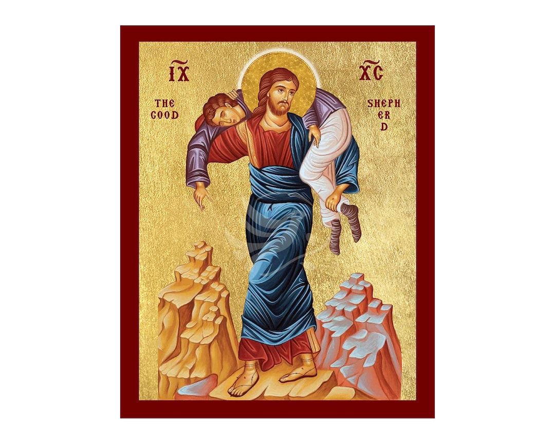 Jesus Christ the Savior of the Lost Soul, Handmade Greek Orthodox Icon ...