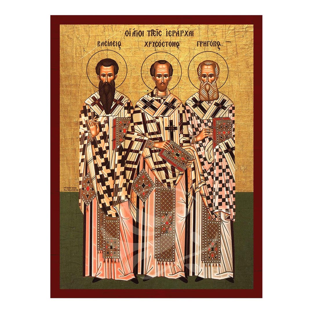 Hierarchs Saints Basil the Great, Gregory the Theologian, and John ...