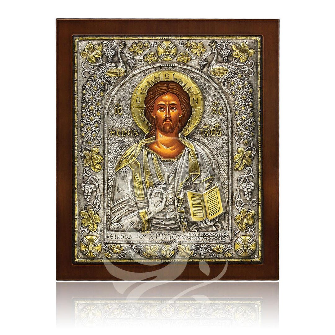 Jesus Christ the Wisdom of God Icon 27x23cm, Handmade Religious Art ...