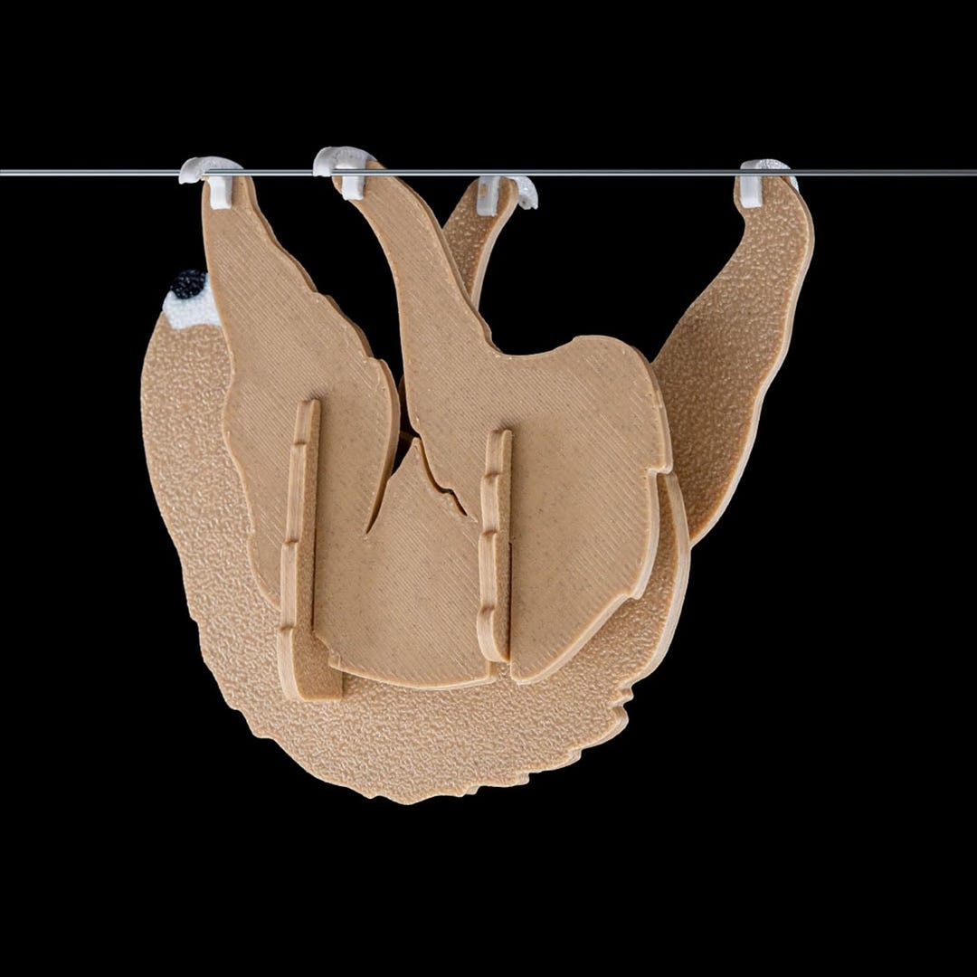 3D Printed Sloth Kit Cards - Adorable Self-assembled - Etsy UK