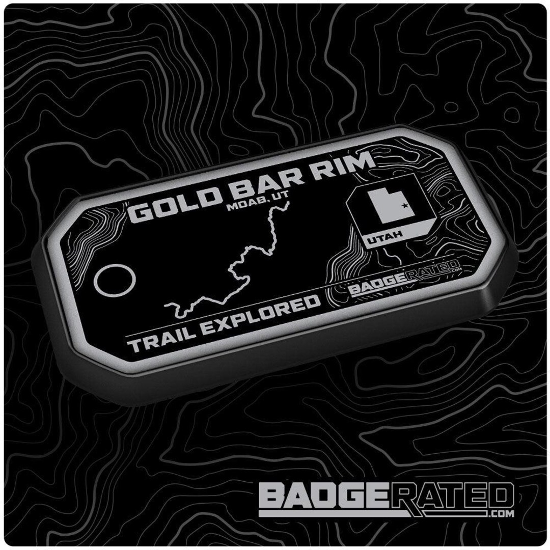 Gold Bar Rim Trail Badge (moab, UT) - Etsy