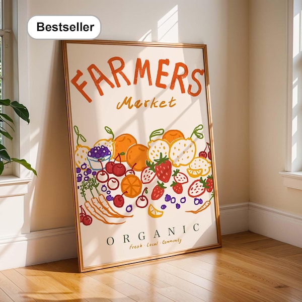Farmers Market Print - Etsy