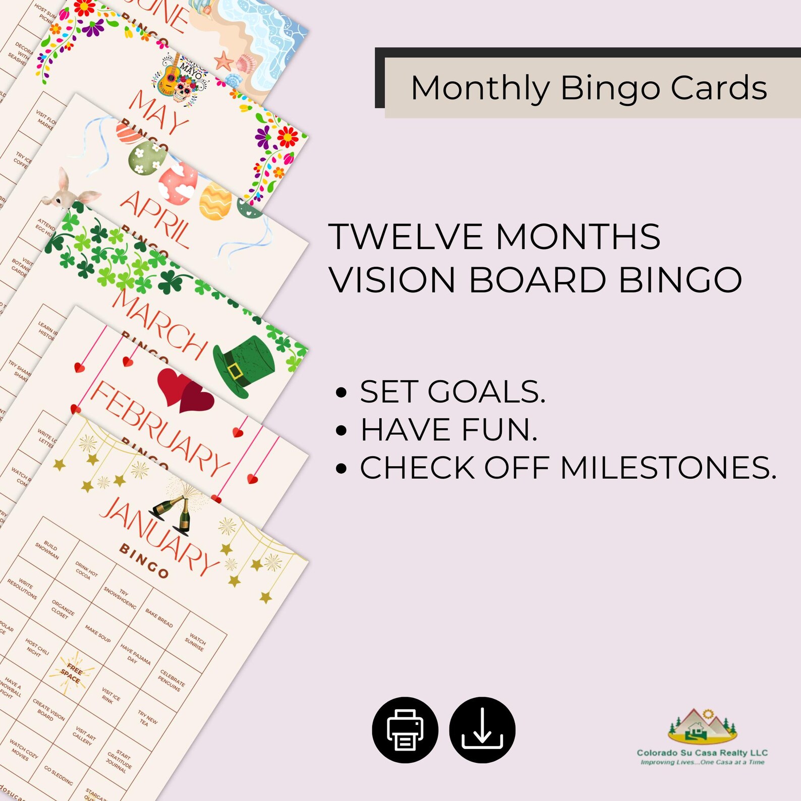 Editable Bingo Vision Board, 2025 Bingo Vision Board, Vision Board ...