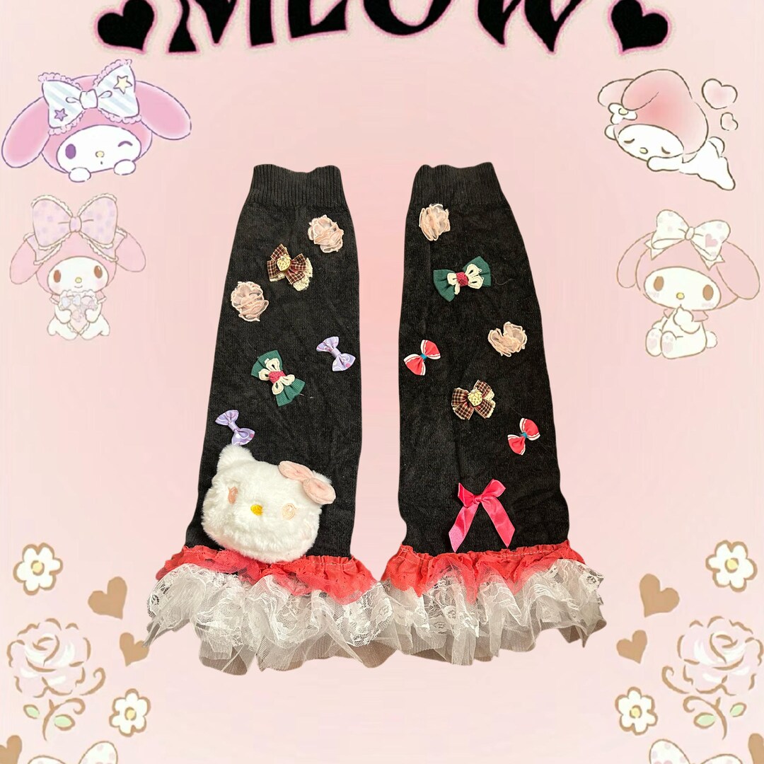 Cute Hello Kitty Leg Warmers - Etsy