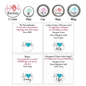Personalized Stethoscope ID Tag Cardiology Heart EKG Nurse - Etsy